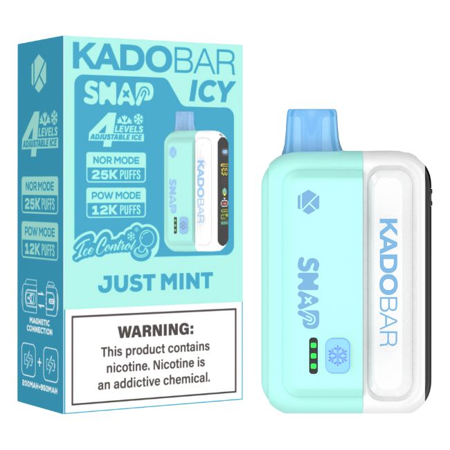 KADO BAR SNAP ICY-ICE CONTROL 5% DISPOSABLE (90ML) POW. MODE - 12K ...